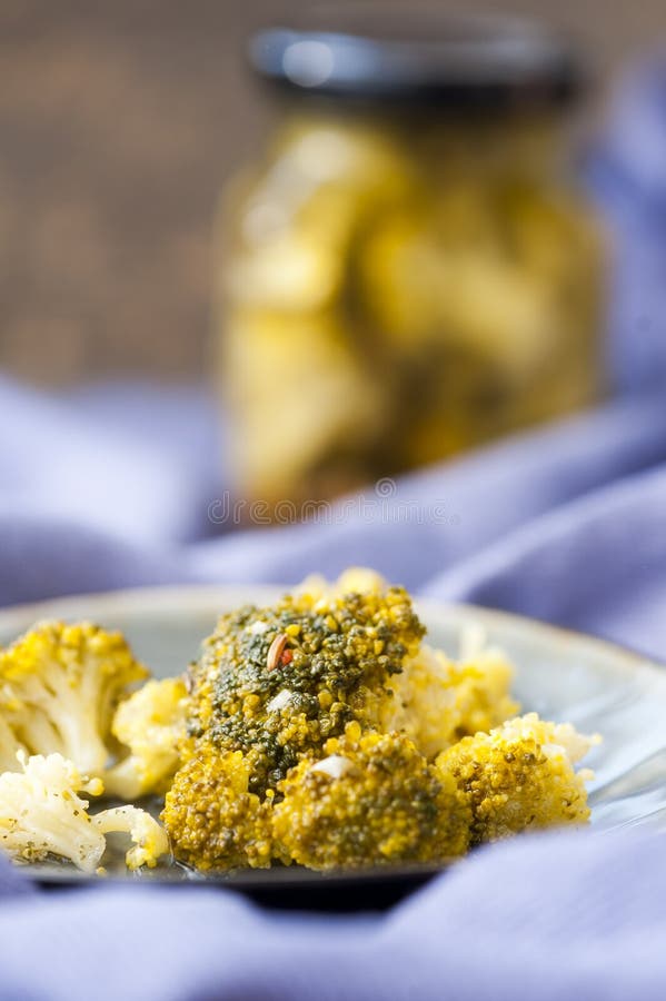 Pickled broccoli stock photo. Image of chili, collard - 78144318