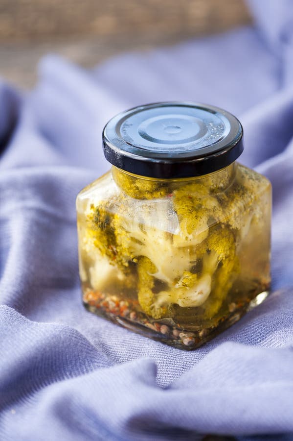Pickled broccoli stock image. Image of preserved, marinate - 78144319