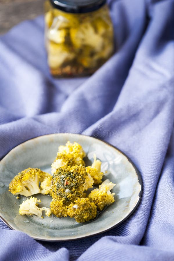 Pickled broccoli stock image. Image of meal, drawn, marinated - 78144321
