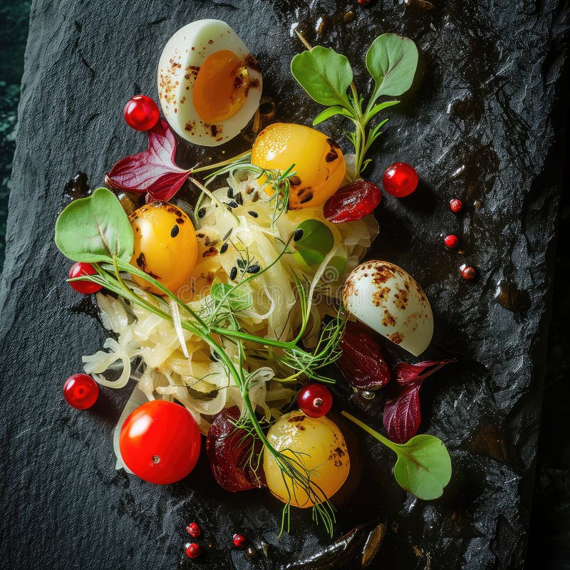 Pickled Cabbage, Marinated Vegetables, Cherry Tomatoes Restaurant ...