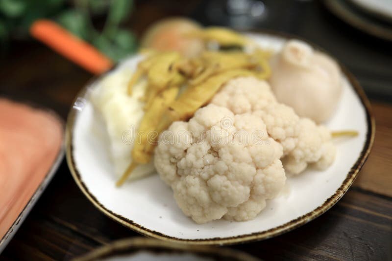 Pickled Cauliflower and Pepper Stock Photo - Image of pickling, canning ...
