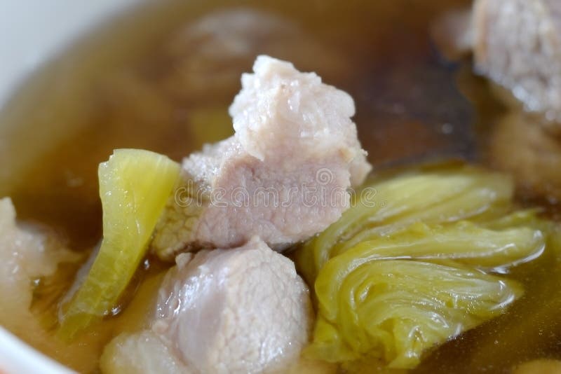Pickled Chinese Cabbage with Pork Stock Photo - Image of meal ...