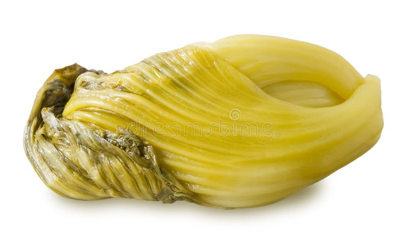 Pickled Chinese Cabbage on a White Background Stock Photo - Image of ...