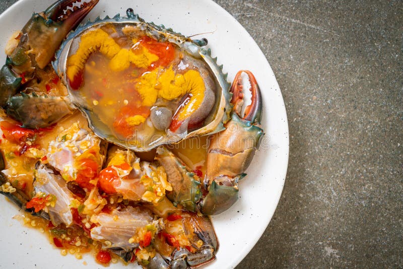 Pickled Crab Eggs with Sauce Stock Image - Image of pickled, crab ...
