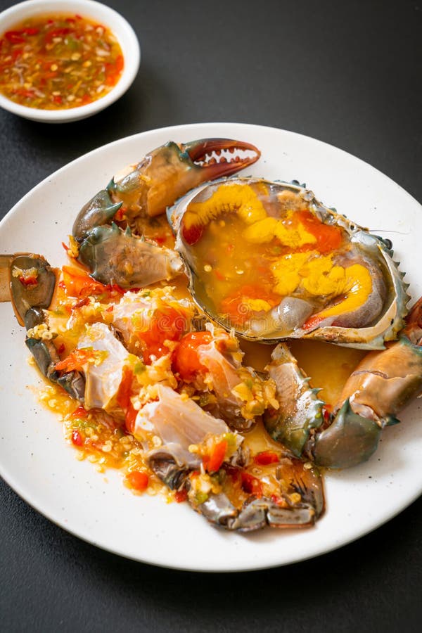 Pickled Crab Eggs with Sauce Stock Photo - Image of healthy, fresh ...