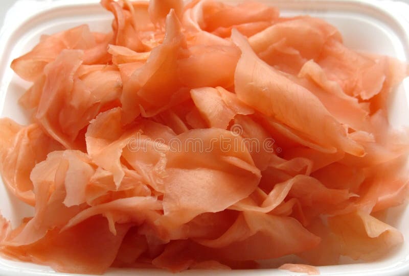 Pickled ginger stock photo. Image of gourmet, pink, sushi - 8114880