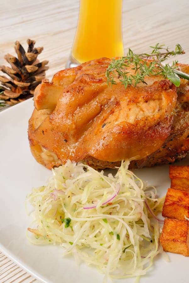 Pickled ham hock stock image. Image of pork, grill, lettuce - 27623515