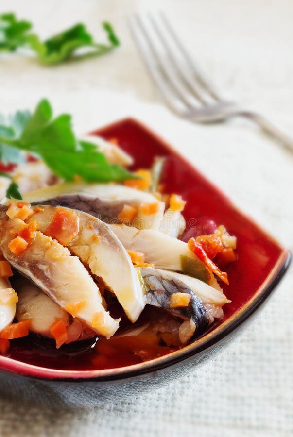 Pickled herring stock image. Image of delicious, dish - 56906847