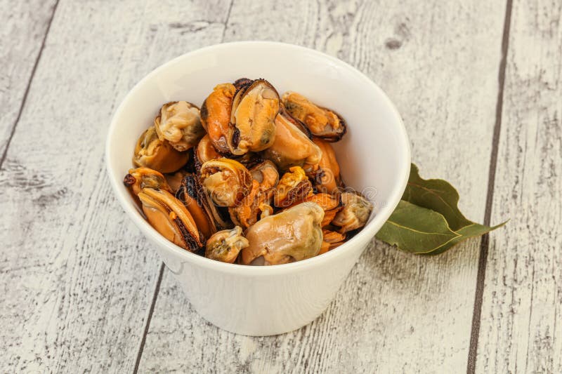 Pickled Mussels in the Bowl Stock Image - Image of starter, edible ...