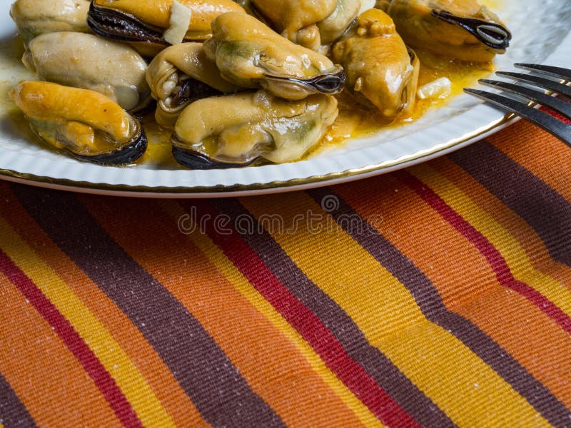 Pickled mussels i stock photo. Image of marinated, pickled - 112378792