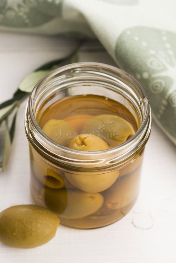 Pickled olives stock image. Image of berry, cooking, bowl - 56916309