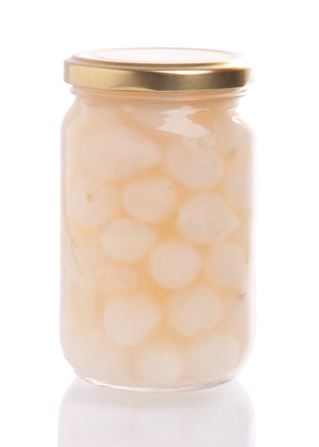 Jar of Pickled Onions stock image. Image of container - 5630229