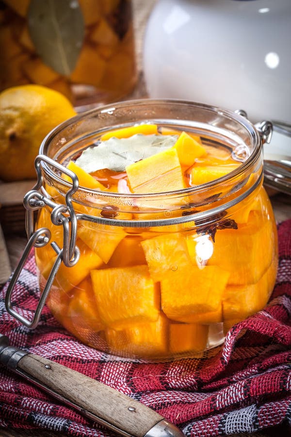 Pickled pumpkin. stock photo. Image of colander, preserved - 58756138
