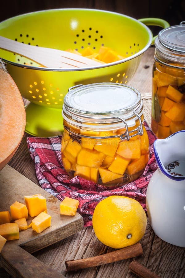 Pickled pumpkin. stock photo. Image of autumn, colander - 58945496