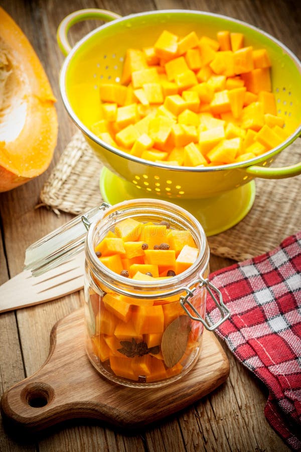 Pickled pumpkin. stock image. Image of garden, food, orange - 60159071
