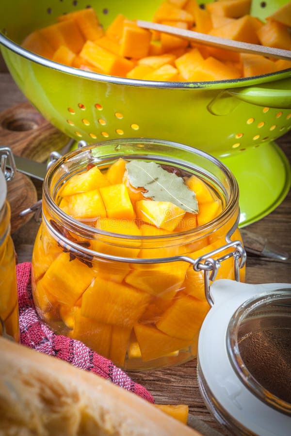 Pickled pumpkin. stock image. Image of fruit, pumpkin - 60159221