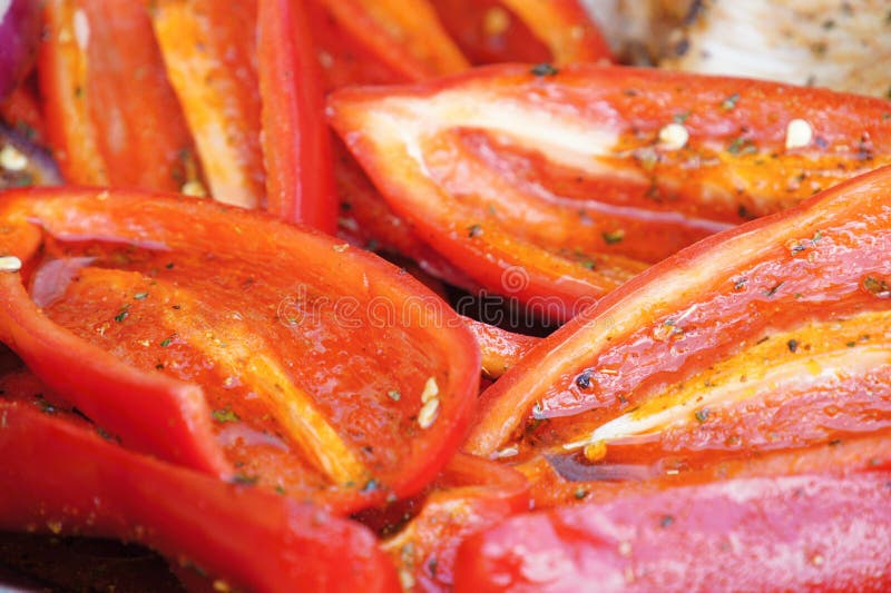Pickled red peppers stock image. Image of dish, barbecue - 40065417