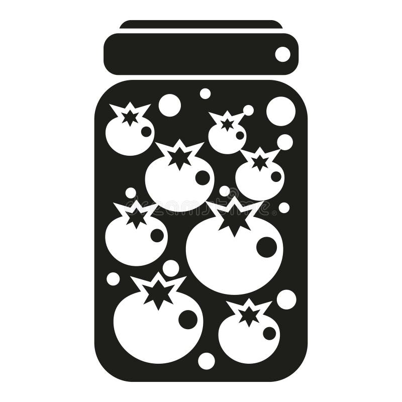 Pickled Tomato Icon Simple Vector. Vegetable Food Stock Vector ...