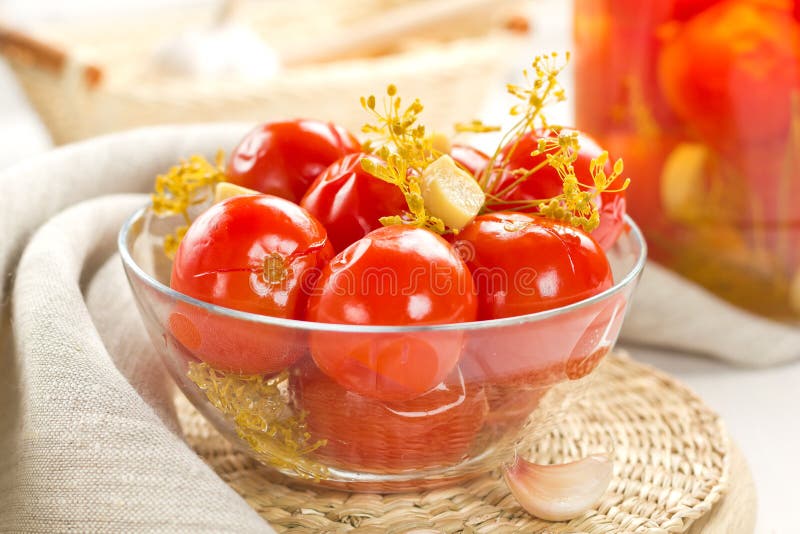 Pickled tomatoes stock image. Image of preserved, marinate - 28430175