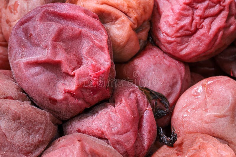 Pickled Ume Fills in a Whole Screen Stock Photo - Image of preserved ...