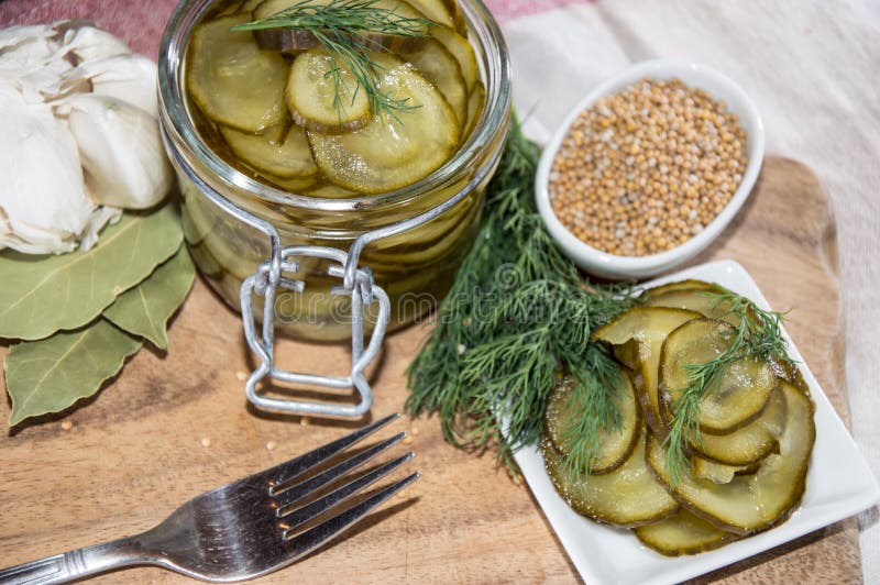 Pickles in a glass stock photo. Image of preserved, pile - 29007748