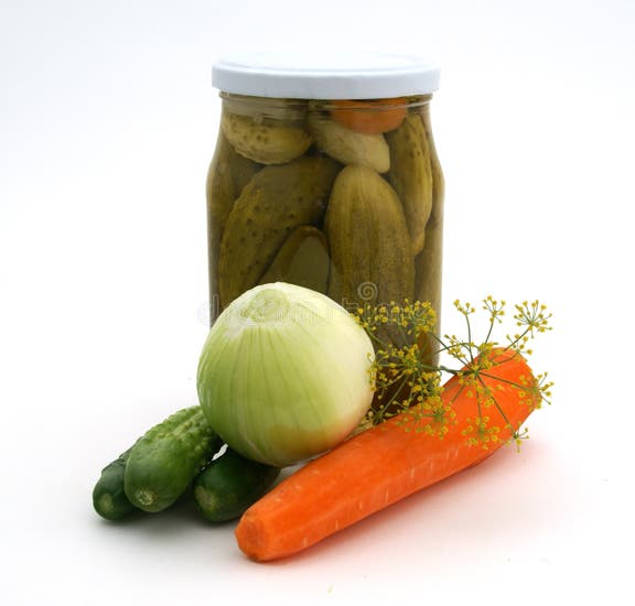 Pickles with ingredients stock photo. Image of marinate - 2816602