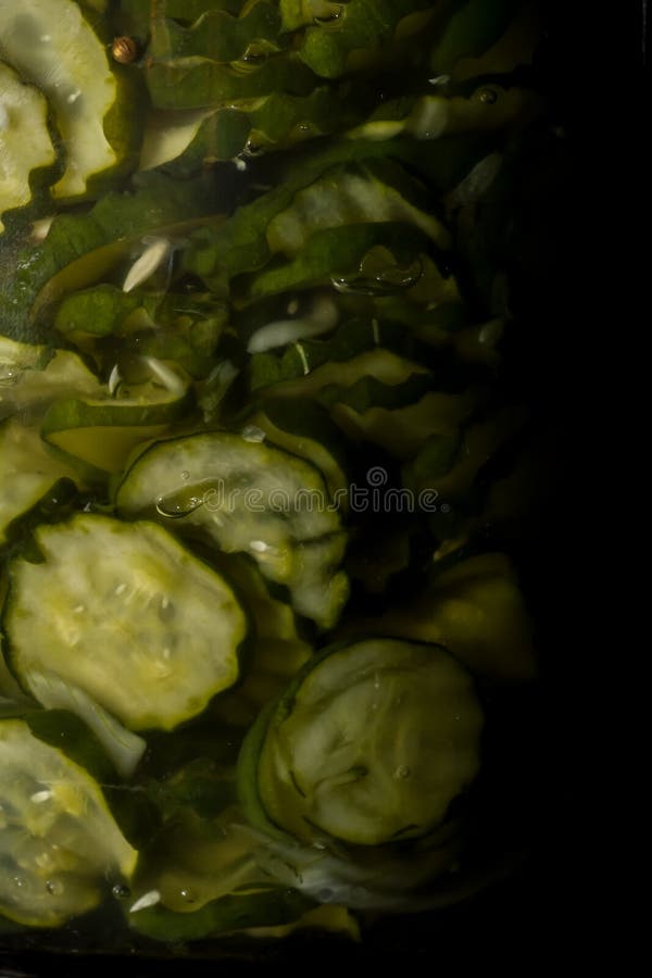 Pickles in a Large Pot with Copy Space Stock Image - Image of meal ...