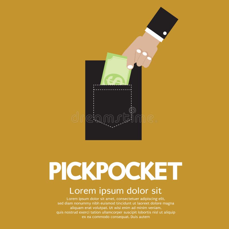 Pickpocket stock vector. Illustration of vector, pocket - 38689380