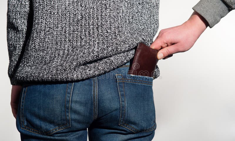 Pickpocket Trying To Steal A Wallet Stock Image Image Of Crime Adult
