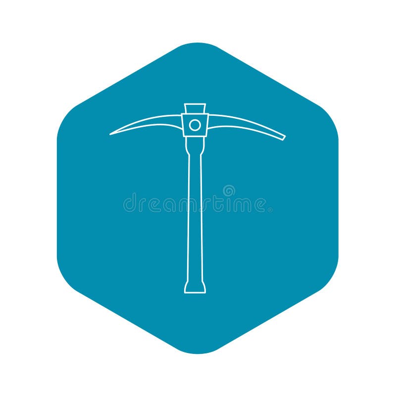 Picks icon, outline style stock vector. Illustration of gardener ...