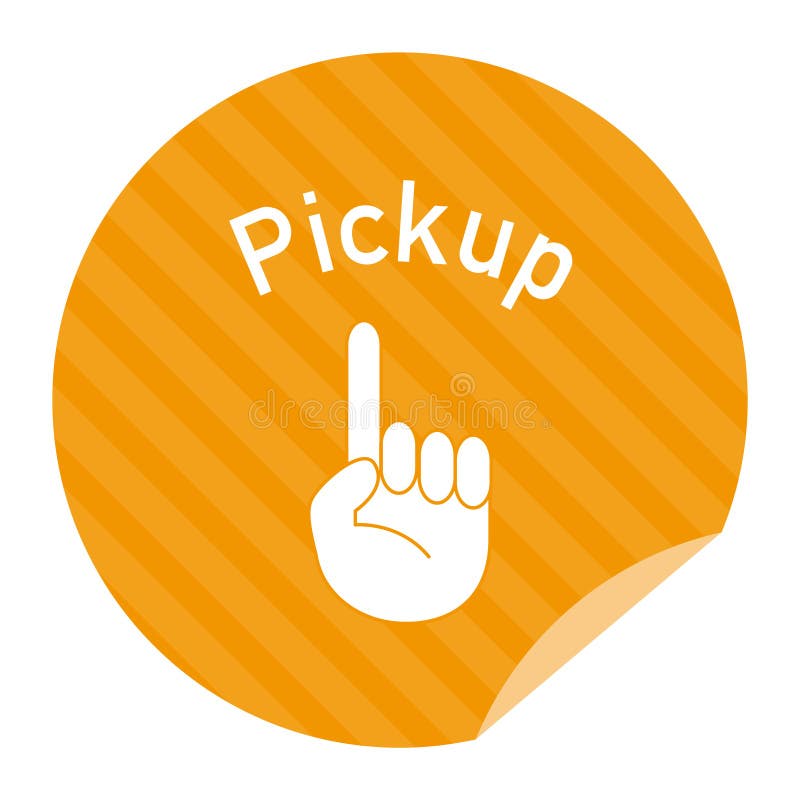 Pickup Letters and Finger Icons Stock Illustration - Illustration of ...