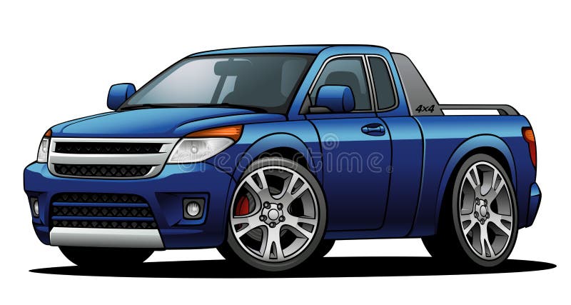 Dodge Ram Pick-Up Truck stock vector. Illustration of white - 7781256