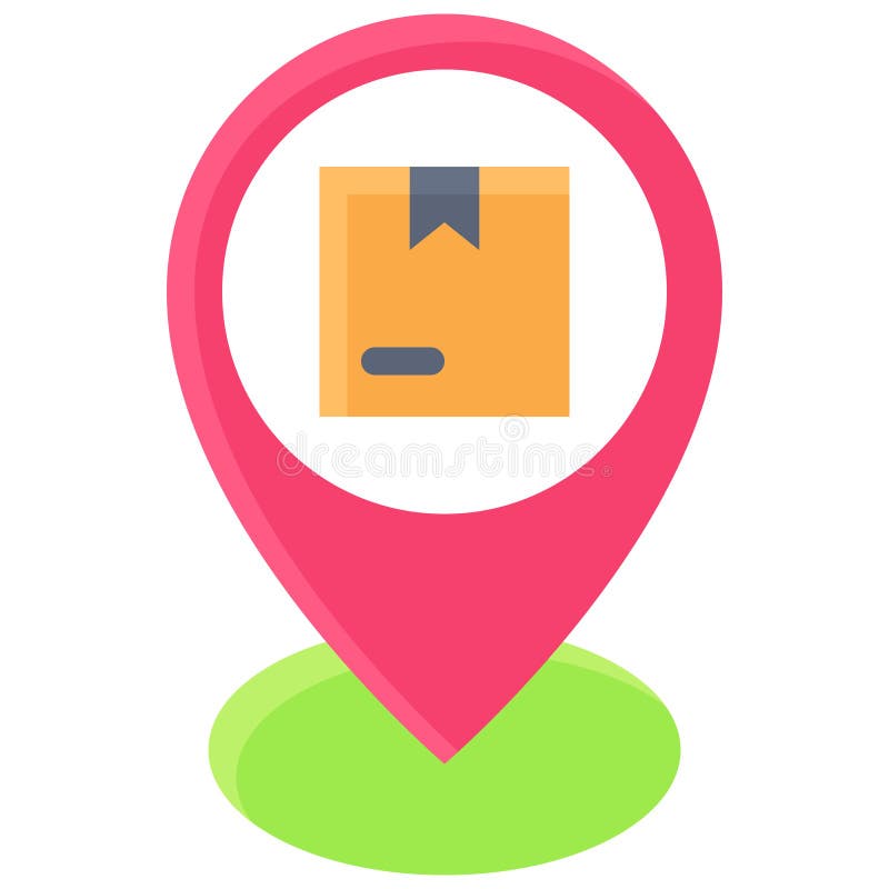Pickup Point Icon, Location Map and Navigation Vector Stock Vector ...