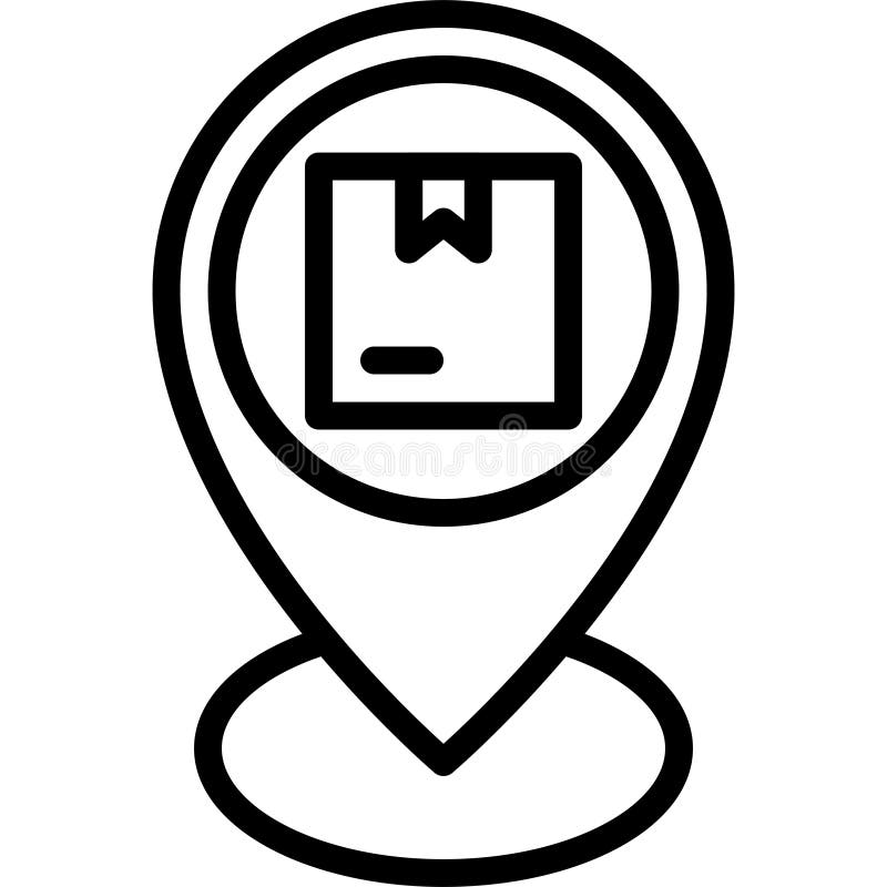 Pickup Point Icon, Location Map and Navigation Vector Stock Vector ...