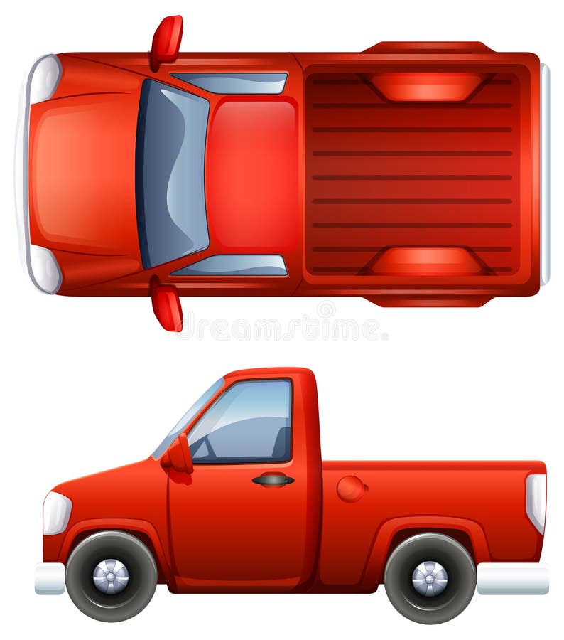 Pickup truck stock vector. Illustration of roof, view - 48058420