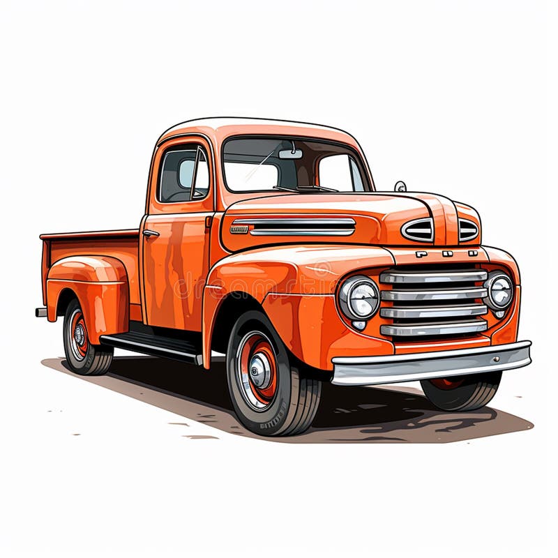 Pickup Truck Poster a Bold and EyeCatching Design Stock Illustration ...