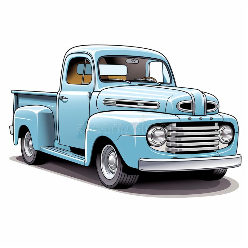 Pickup Truck on White Background is a Blank Canvas for Your Creativity ...