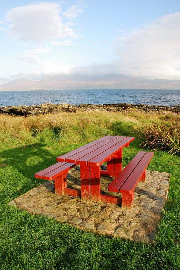 Picnic area stock photo. Image of picnic, serene, bench - 3373858