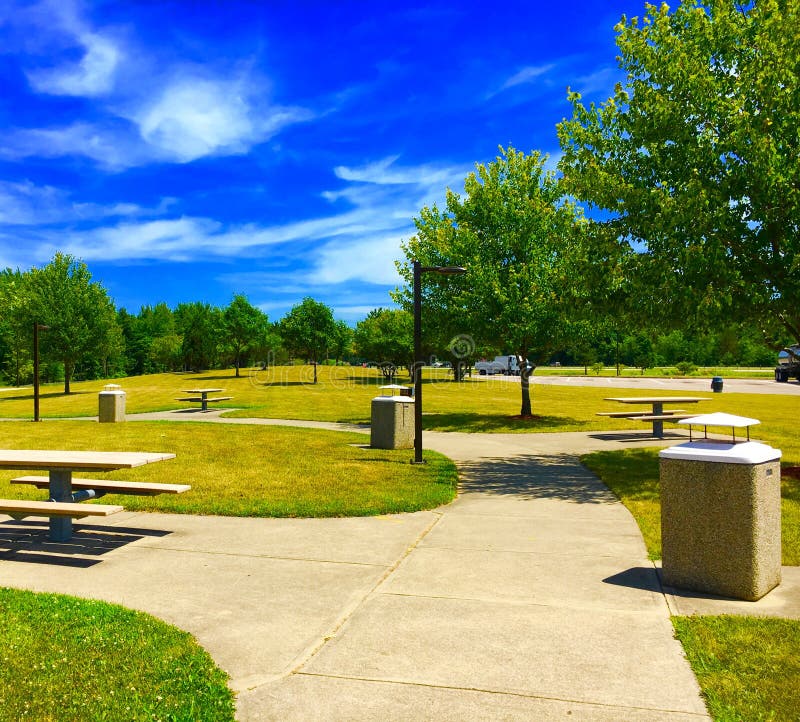 Picnic Area stock image. Image of white, trash, stop - 75108045