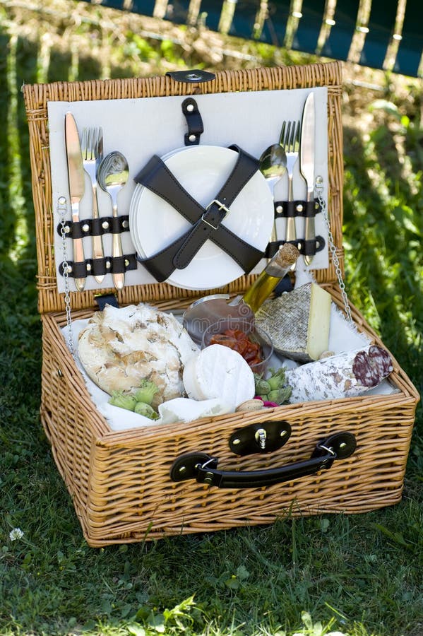 Picnic stock image. Image of pork, summer, spring, plate - 75673549