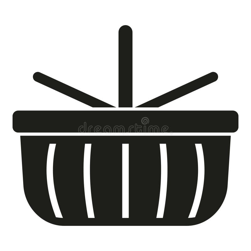 Picnic Box Icon Simple Vector. Hamper Basket Stock Vector ...