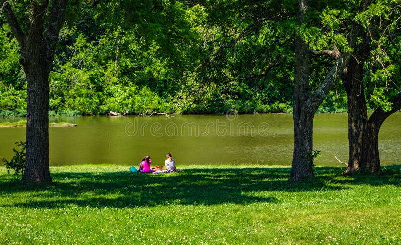Picnic at the lake editorial stock photo. Image of holiday - 136183293