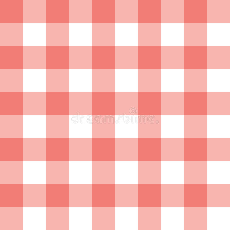 Picnic Tablecloth, Red and White Checkered Seamless Pattern Barbecue ...