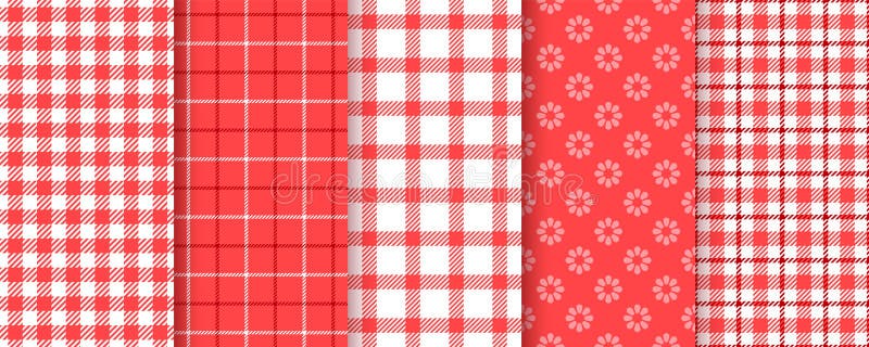 Vector Seamless Picnic Tablecloth Pattern Stock Vector - Illustration ...