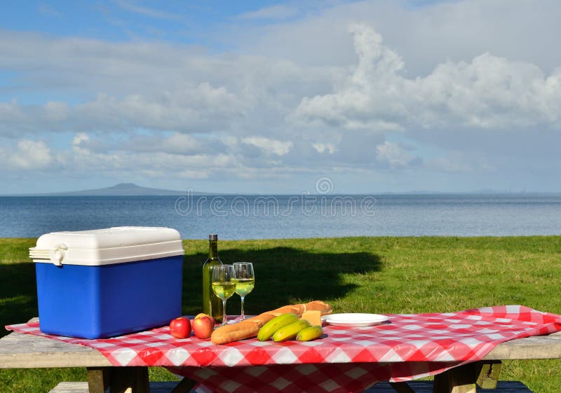 Picnic Time stock photo. Image of bottle, grass, tabelcloth - 25178166
