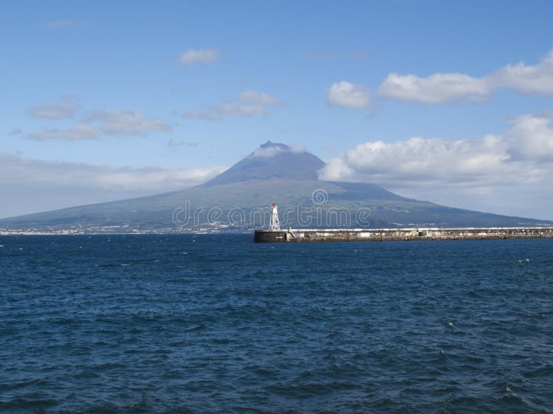 Pico mountain view stock photo. Image of canal, pico - 24641716