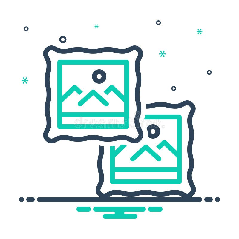 Mix Icon for Pics, Photo and Frame Stock Vector - Illustration of ...