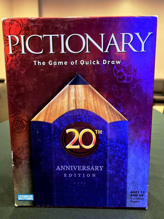 Pictionary board game editorial photo. Image of leisure - 352099421
