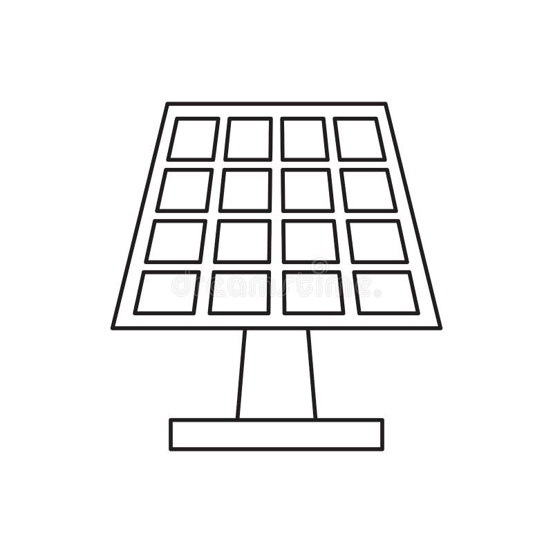Solar Panel and Ecology Design Stock Vector - Illustration of support ...