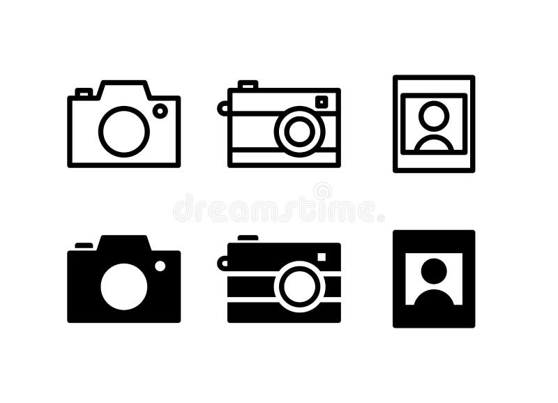 Pictogram Camera & Afbeelding Vector Illustratie - Illustration of ...